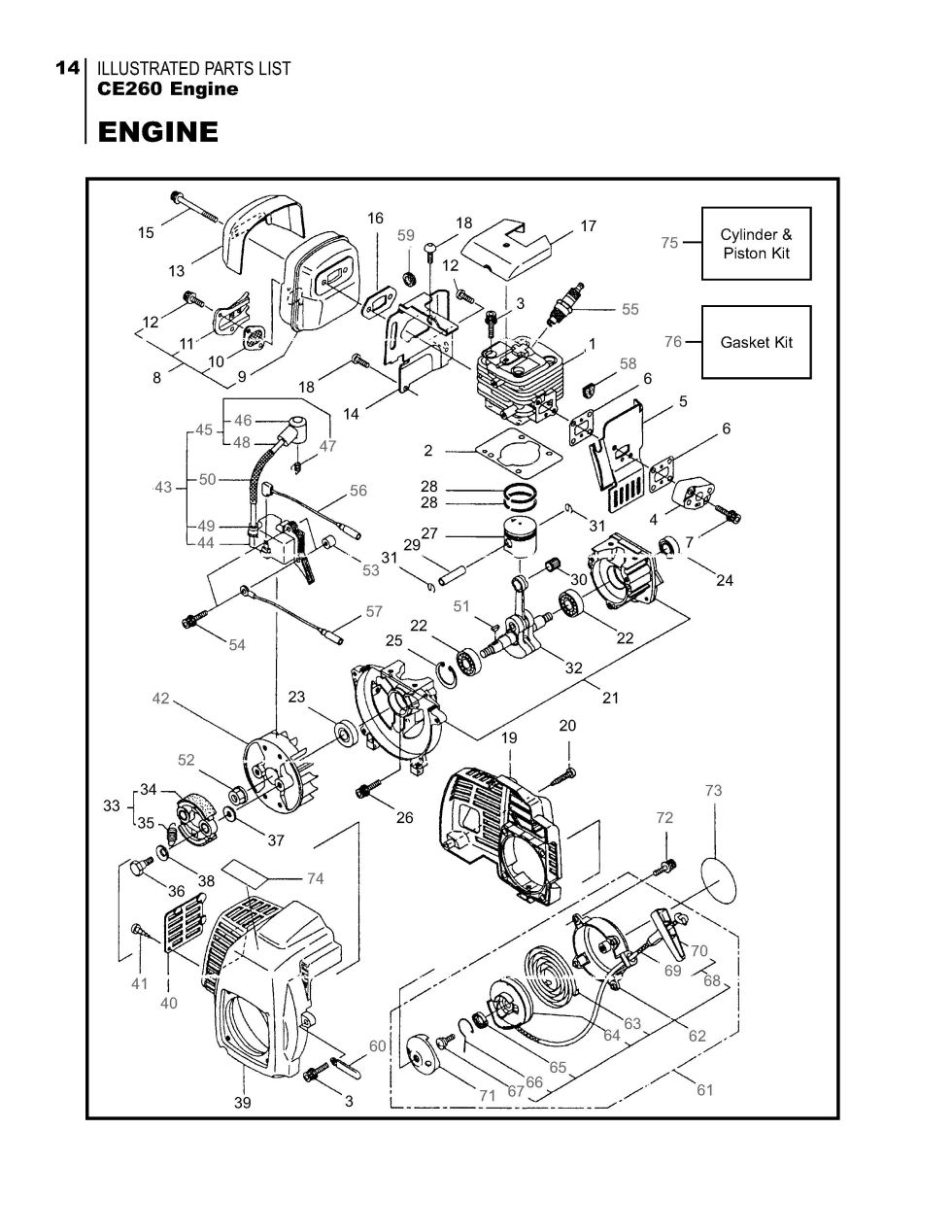 Maruyama Parts Lookup - ED2320, ED2620 Parts Diagrams|ED2320, ED2620 ...