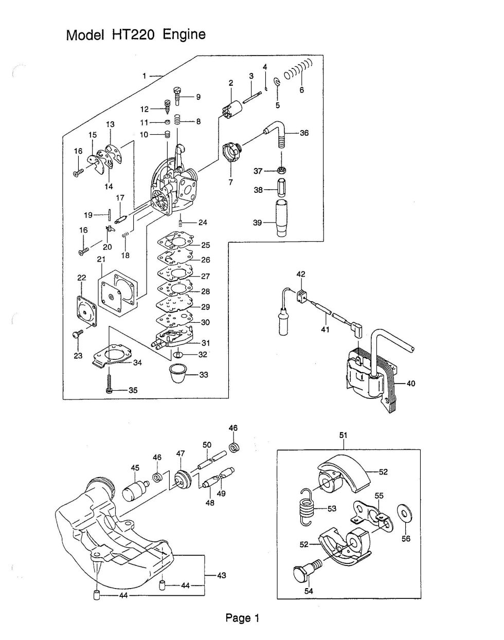 Maruyama Parts Lookup - HT220, HT220L Parts Diagrams|HT220, HT220L ...