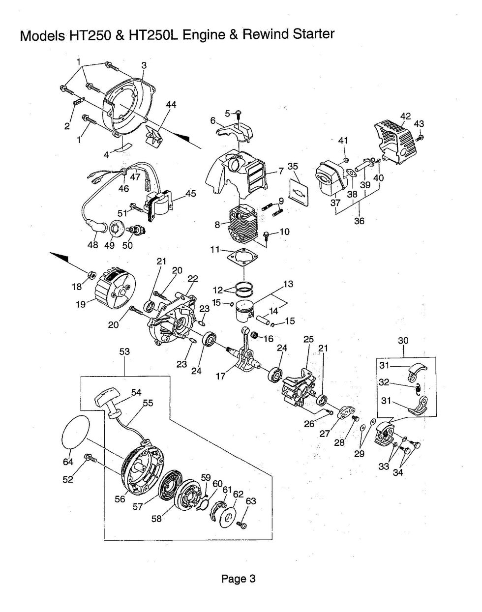 Maruyama Parts Lookup - HT250, HT250L Parts Diagrams|HT250, HT250L ...