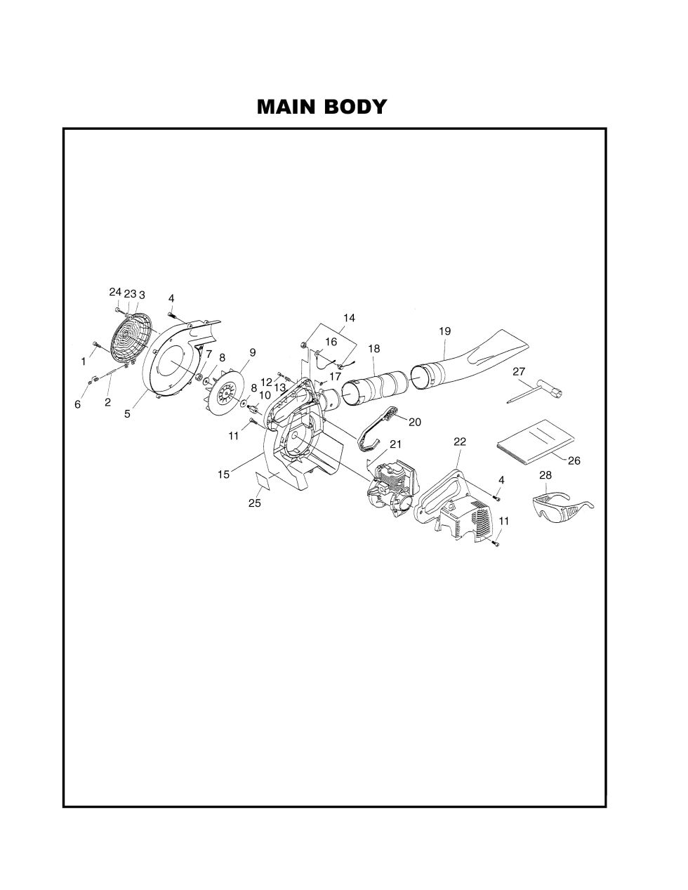 Maruyama Parts Lookup - M260B Parts Diagrams|M260B Main Body