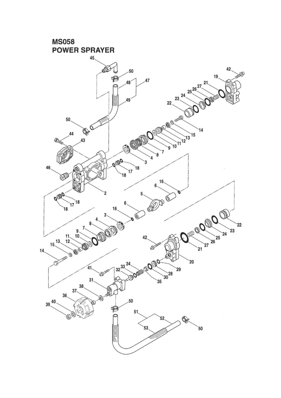 Maruyama Parts Lookup - MS058 Parts Diagrams|MS058 Power Sprayer